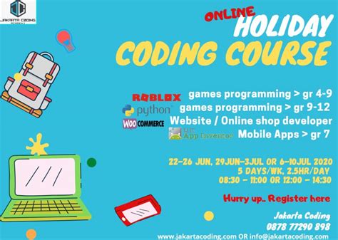 Holiday Coding Courses Jakarta Coding Academy