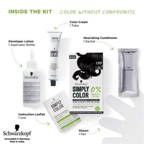 Schwarzkopf Simply Color Permanent Hair Colour 100 Jet Black Fetch N