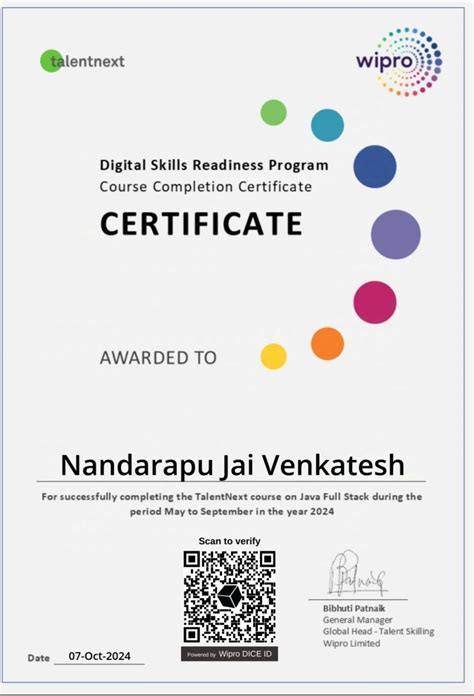 Java Fullstackdevelopment Digitalskills Wipro Talentnext