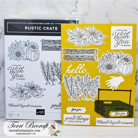 Rustic Crate Poinsettias From Stampin Up Fall Mini Catalog