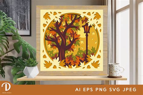 Maple Tree 3d Shadow Box Autumn Tree Shadow Box Drizy Studio
