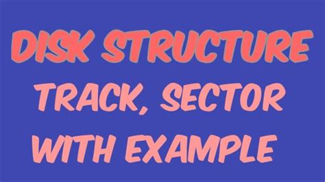 Disk Structure In Operating System Computer Science Engineering
