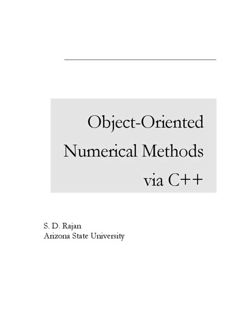 rajan object or75678iented numerical methods via c pdf computer program programming