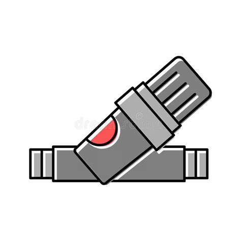 Pressure Regulator Drip Water Irrigation Color Icon Vector Illustration