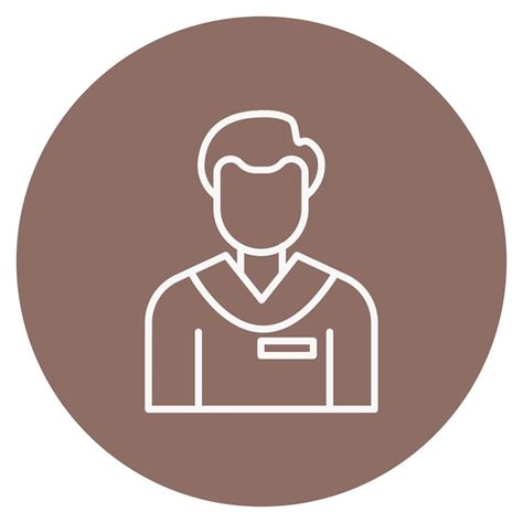 Premium Vector Staff Male Vector Illustration