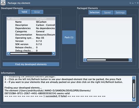 SAMSON Forum Publishing An Element Segmentation Fault While Packing
