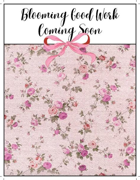 Vintage Floral Classroom Decor Booming Good Work Posters Tpt