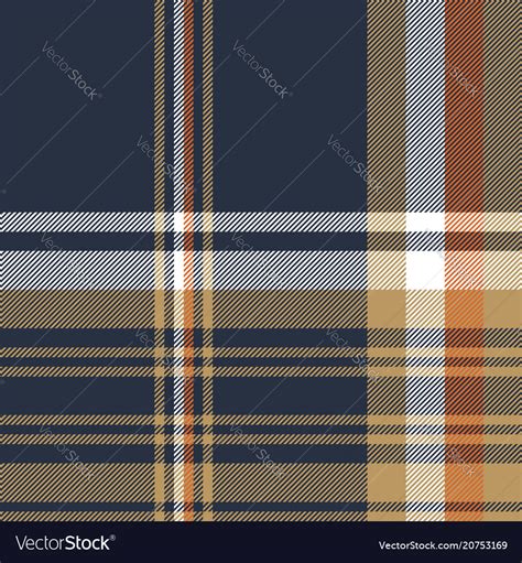 Blue Check Diagonal Seamless Fabric Texture Vector Image