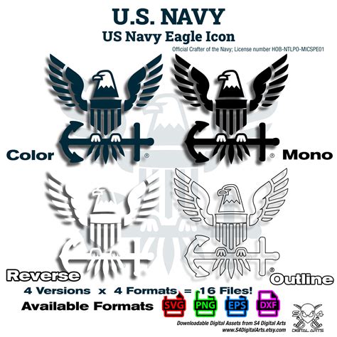 Navy Eagle Logo Letter M Eagle Logo Templatem Military Stock Vector