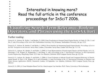 Visualizing Search Term Relevance Boolean Operators And Phrases Using