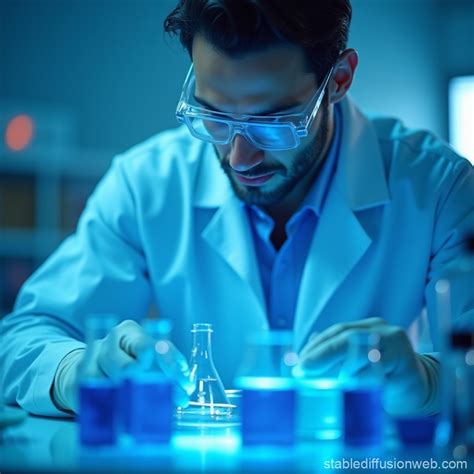Scientist At Chemistry Lab Research Stable Diffusion Online