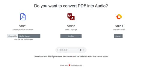 GitHub MashymAli Pdf To Audio Flask Website Which Can Convert Your