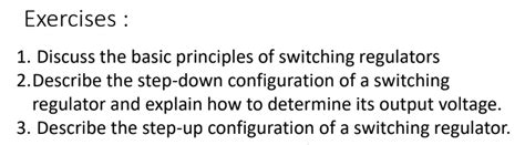 Solved Exercises Discuss The Basic Principles Of Chegg