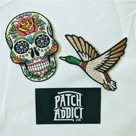 Sugar Skull Embroidered Patch