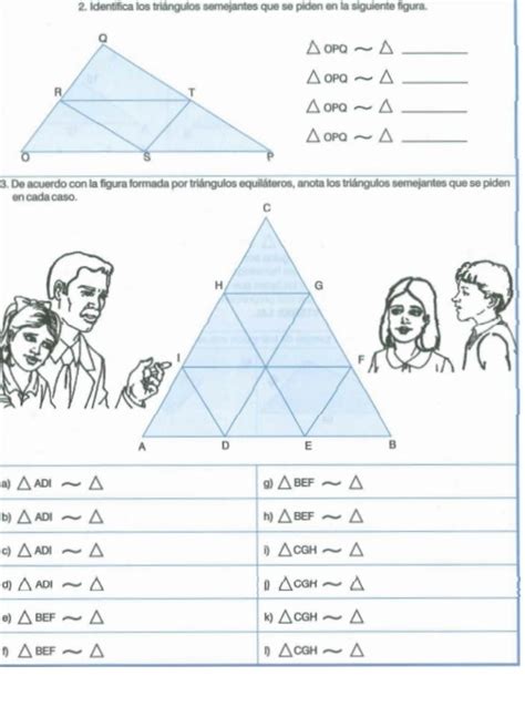 Solved Identifica los triángulos semejantes que se piden en la siguiente figura OPQsim Math