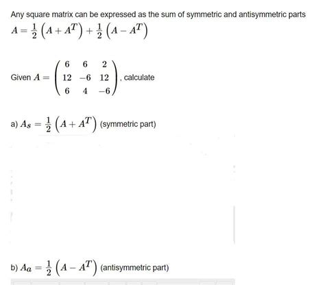 Solved A A AT AAT Given A Chegg Com