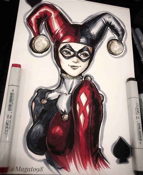 Classic Harley Quinn Drawing At Explore Collection