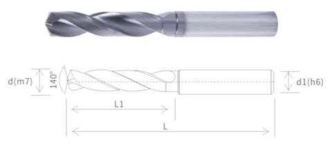 Сверло цельное твердосплавное с подачей СОЖ 5D JSD CNC TOOLS