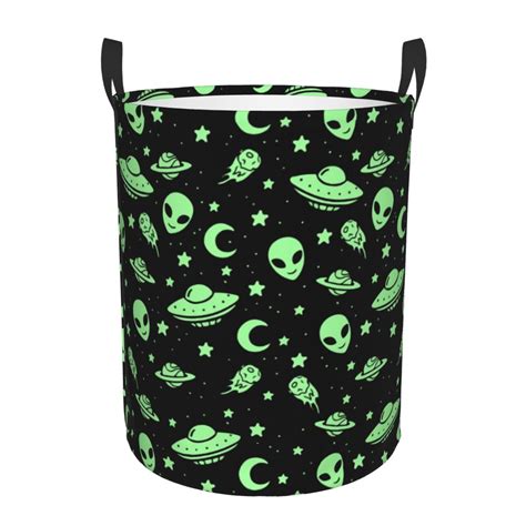 Folding Laundry Basket Comic Space With Planets Spaceships Dirty