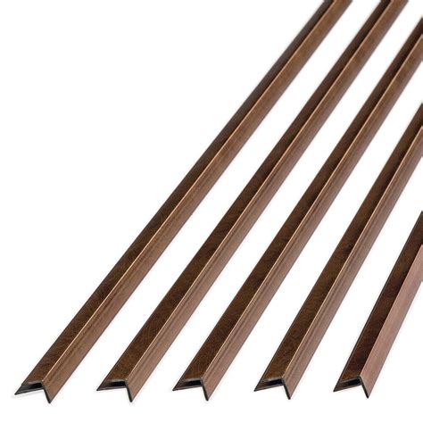 Fasade 4 Pvc Antique Bronze Outside Corner Trim 5 Pack Top
