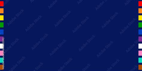 Abstract Geometric Lgbtqia Color Bars Isolated Dark Blue Background