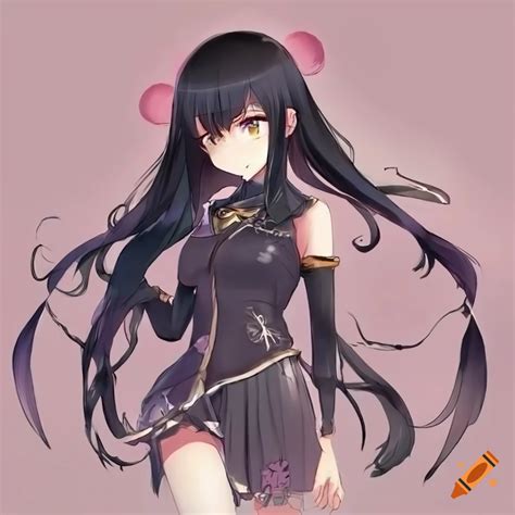 Anime Priestess With Long Hair