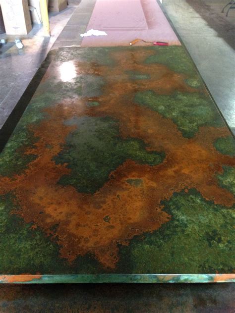 Heavy Gauge Patina Sheet Copper In Verde Etsy
