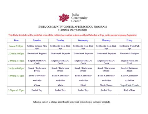 After School Program Indiacc