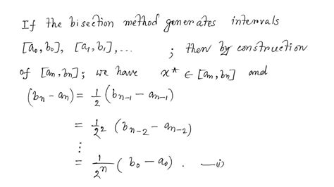 Answered Consider A Function Fx With Root X If The Bisection Method
