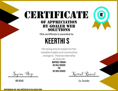 Keerthi S On Linkedin Internship Finances