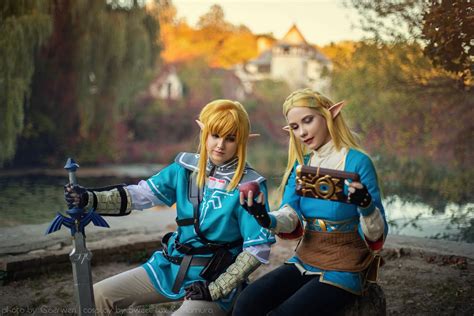 Autumn Vibes Link And Zelda Cosplay By Me And Sweetfox Self Rbreathofthewild