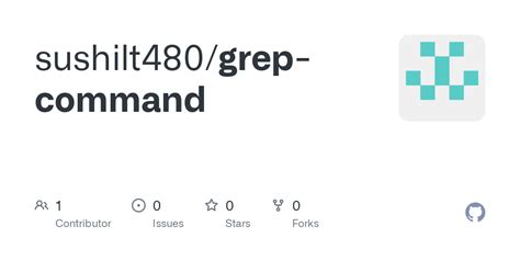 github sushilt480 grep command