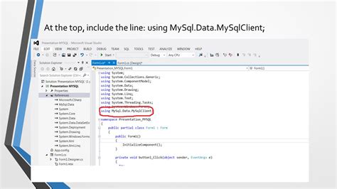 How To Use Mysql With C Ross Sherman 1 Using Mysql Mysql Is Free You Could Download It From