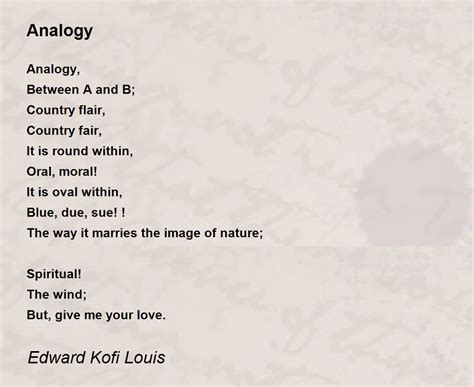 10 Analogy Poetry