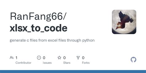 GitHub RanFang66 Xlsx To Code Generate C Files From Excel Files Through Python