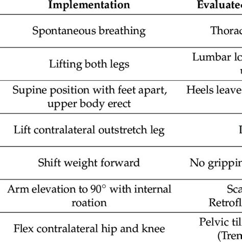 Clinical Tests With Execution And Evaluation Criteria Download Scientific Diagram