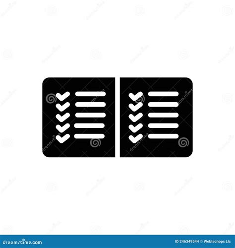 Black Solid Icon For Scheduling Timetable And Appoint Stock Vector Illustration Of