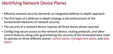Network Entreprise Network Infrastructure Protection