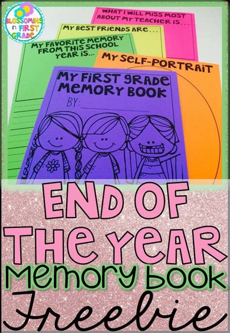 End of the Year Memory Book FREEBIE | Memory books, End of year ...