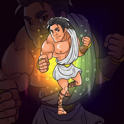 Diseño Del Logotipo Olympus Greek God Apollo Esport Ilustración del