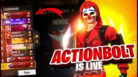 Push To Region Top 1 In Clashsquad Rank Actionbolt Garena Free Fire