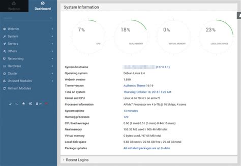 install webmin on your raspberry pi stretch aftermath bbs 2 0