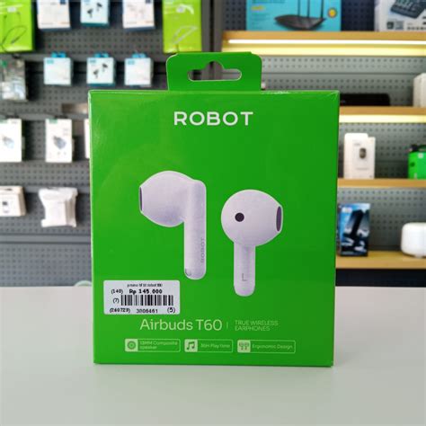 Jual Headset Bluetooth Robot Airbuds T60 Shopee Indonesia