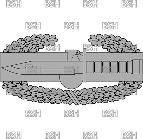Army Combat Action Badge Vector Image Files Ai Pdf And Svg Formats