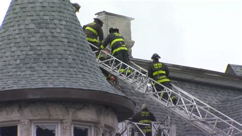 Crews Battle Fire At Historic Swift Mansion In Chicago