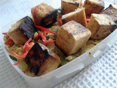 Bento No 9 10 Minute Vegan Bento With Fried Tofu Justbento