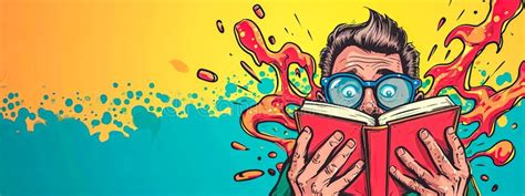 Reading A Book A Dynamic And Action Packed Graphic Novel Style