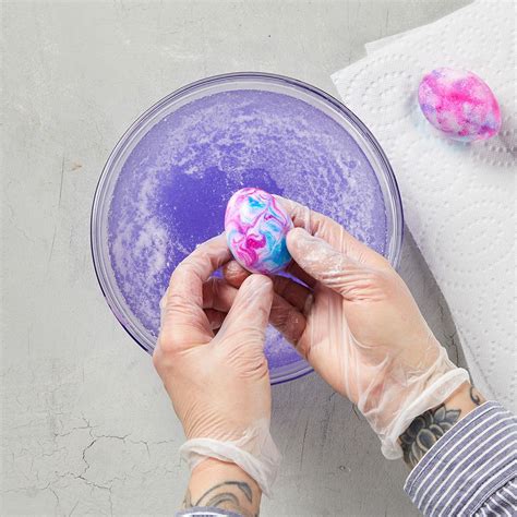 How To Dye Eggs With Shaving Cream For Pretty Marbled Easter Eggs