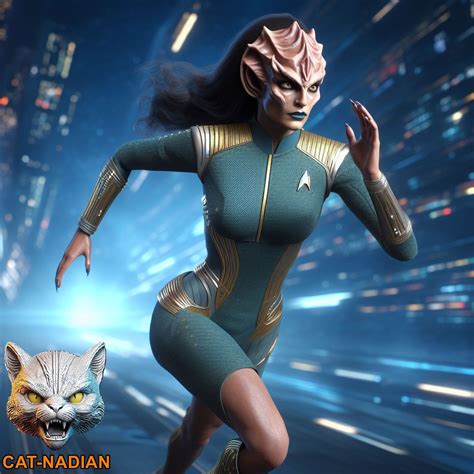 Star Trek Female Human Klingon Hybrid Running008 By Catnadian On Deviantart