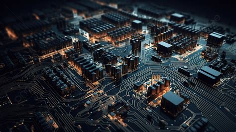 技術進步 3d 渲染電路板背景 3d技术 高科技 电路背景圖片和桌布免費下載